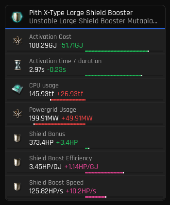 cjzb Ambramotte's Large Abyssal Shield Booster | MutaMarket