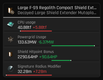 Kris Kiondo's Large Abyssal Shield Extender | MutaMarket
