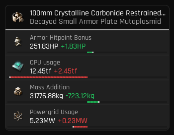 Jnap's Small Abyssal Armor Plates | MutaMarket