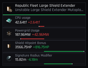 Yozsh Lesnoy's Large Abyssal Shield Extender | MutaMarket