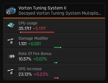 KORA ALDARI DASTINA's Abyssal Vorton Tuning System | MutaMarket