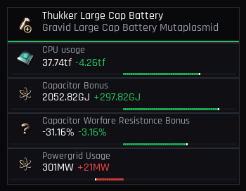 big benedictus's Large Abyssal Cap Battery | MutaMarket