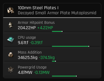 Jessica Wilder's Small Abyssal Armor Plates | MutaMarket
